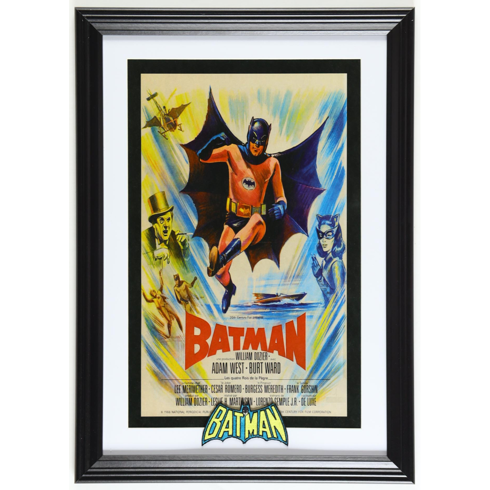 1966 "Batman" Custom Framed Print Display With Batman Patch | Pristine ...