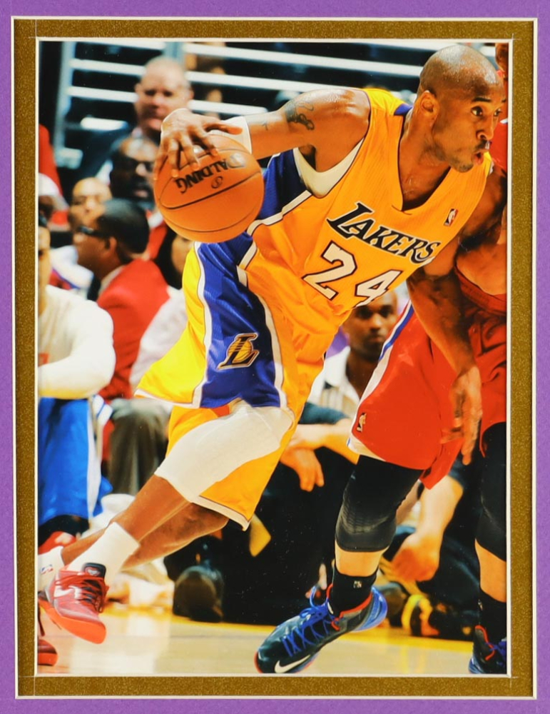 Kobe Bryant Lakers Custom Framed Jersey Display with Lakers Mini Banner ...