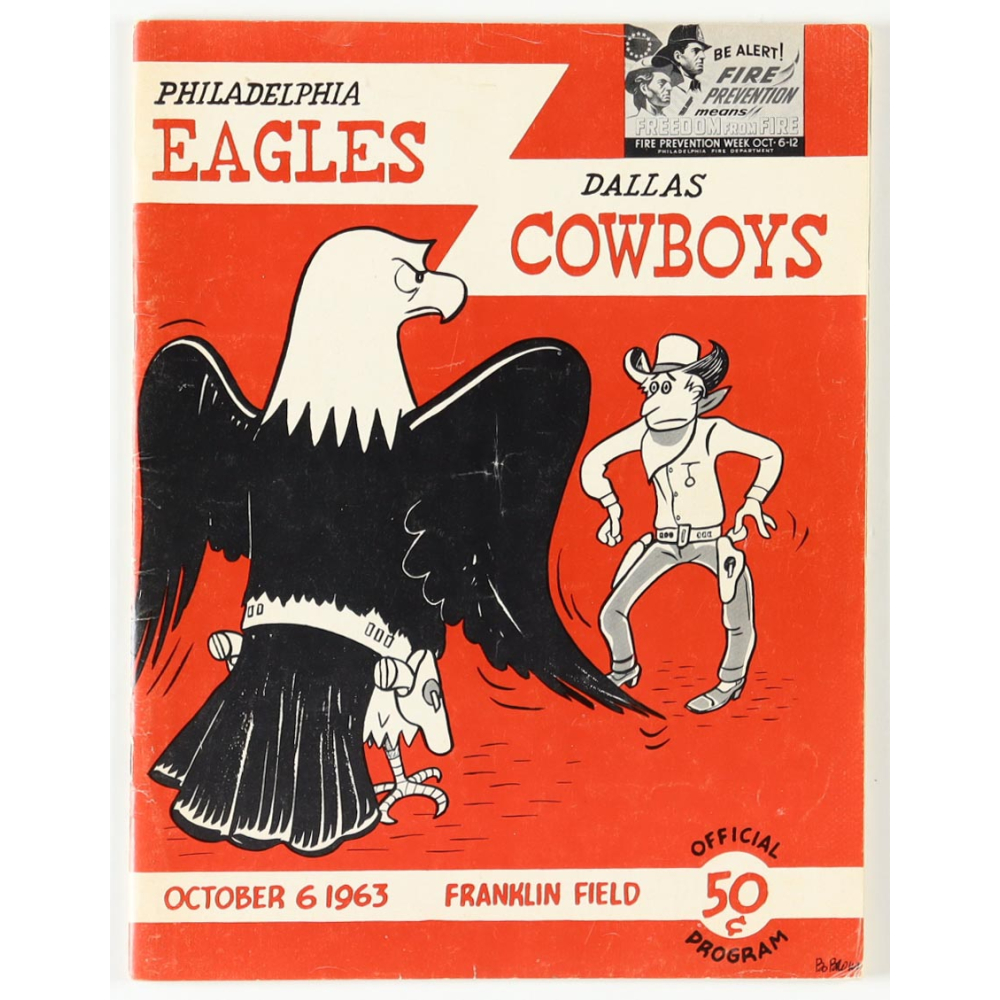 1963 Eagles vs Cowboys Franklin Field Program | Pristine Auction