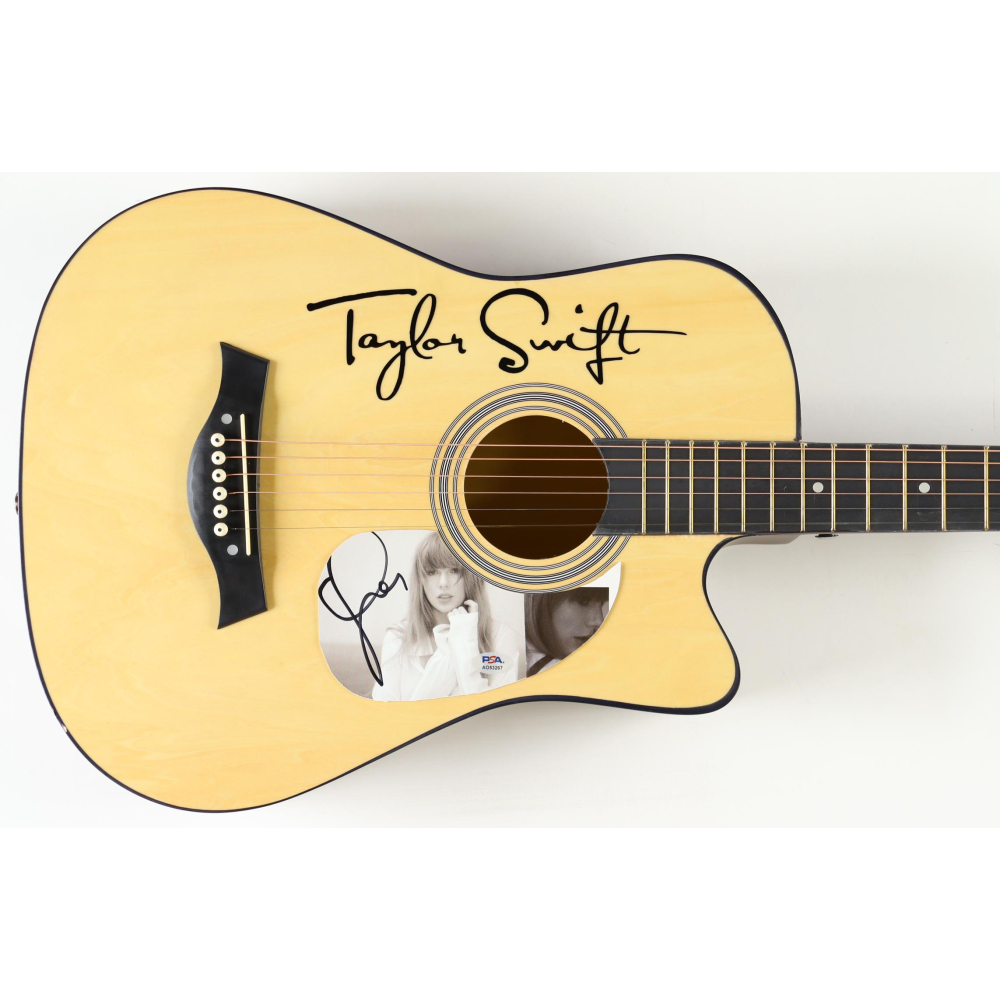Taylor Swift Signed 38" Acoustic Guitar (PSA) | Pristine Auction