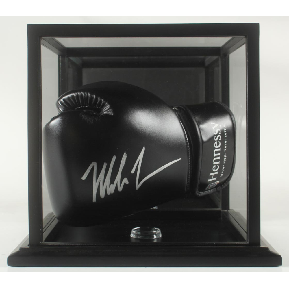 Mike Tyson Signed Hennessy Fight Sponsor Only Black Boxing Glove In ...