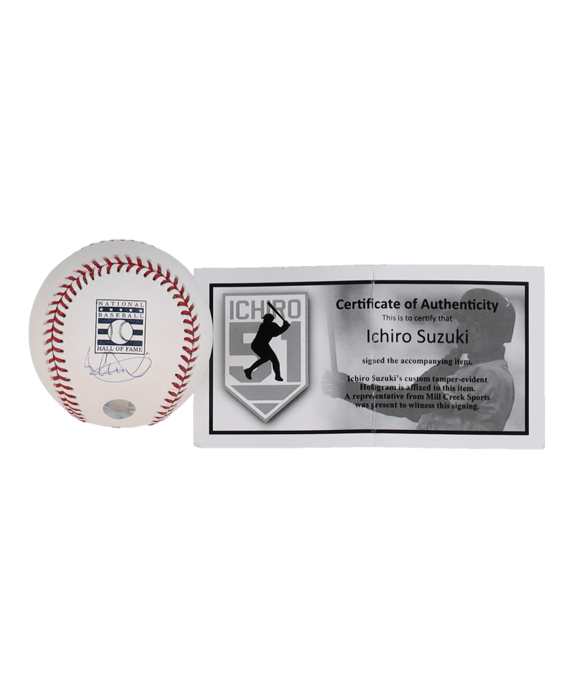 Ichiro Suzuki Signed HOF Logo OML Baseball (Suzuki) | Pristine Auction