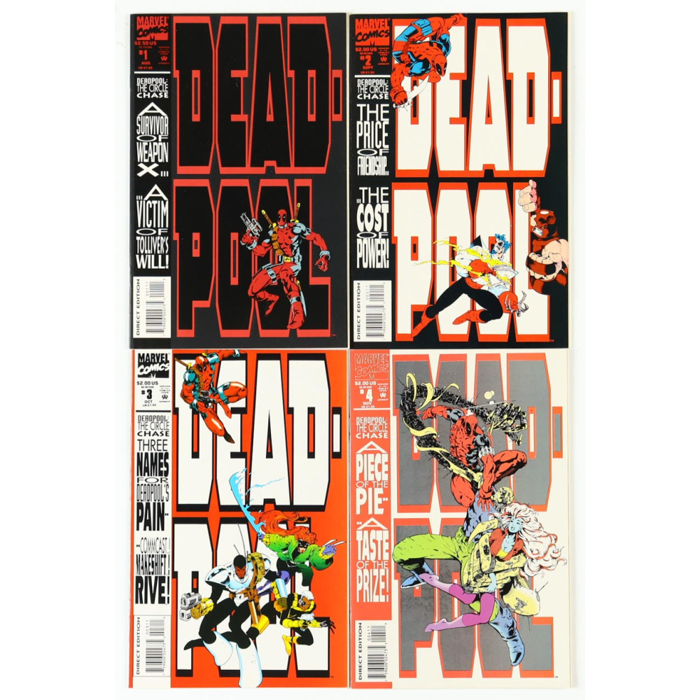 Complete Set of (4) 1993 "Deadpool: The Circle Chase" Issue #1-4 Marvel ...