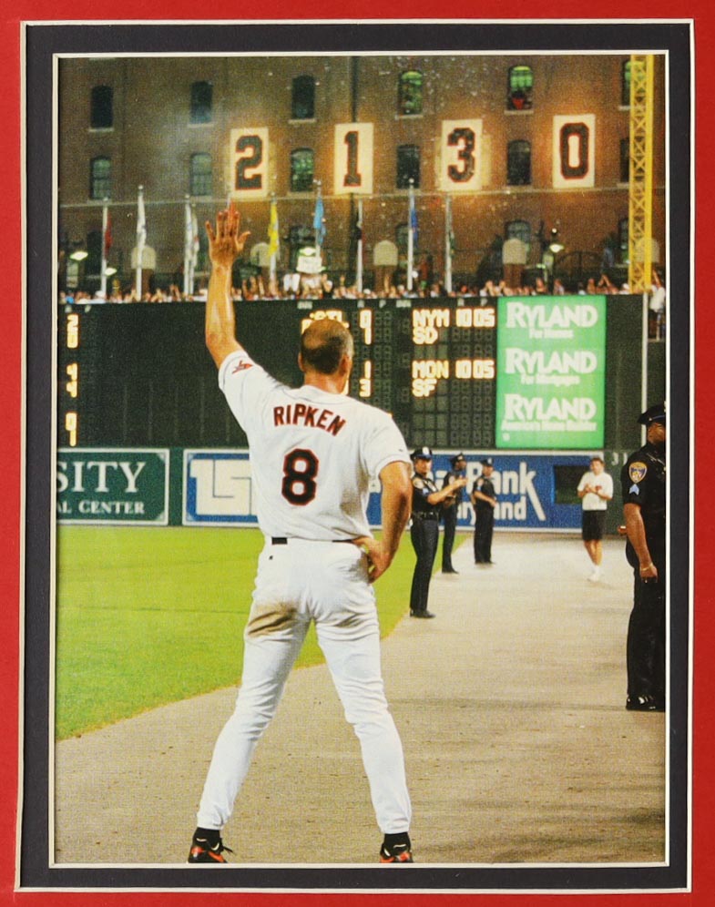 Cal Ripken Jr. Signed Custom Framed Cut Display with Jersey, 2007 Hall ...