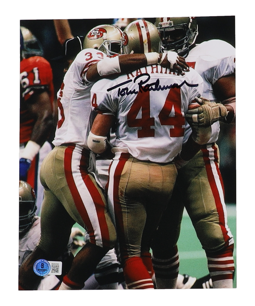 Tom Rathman Signed 49ers 8x10 Photo (Beckett) | Pristine Auction