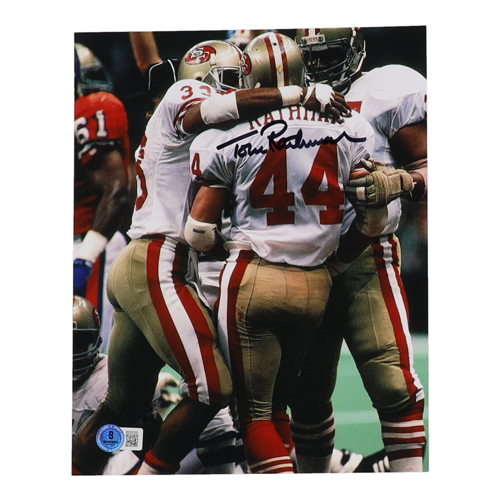 Tom Rathman Signed 49ers 8x10 Photo (Beckett) | Pristine Auction