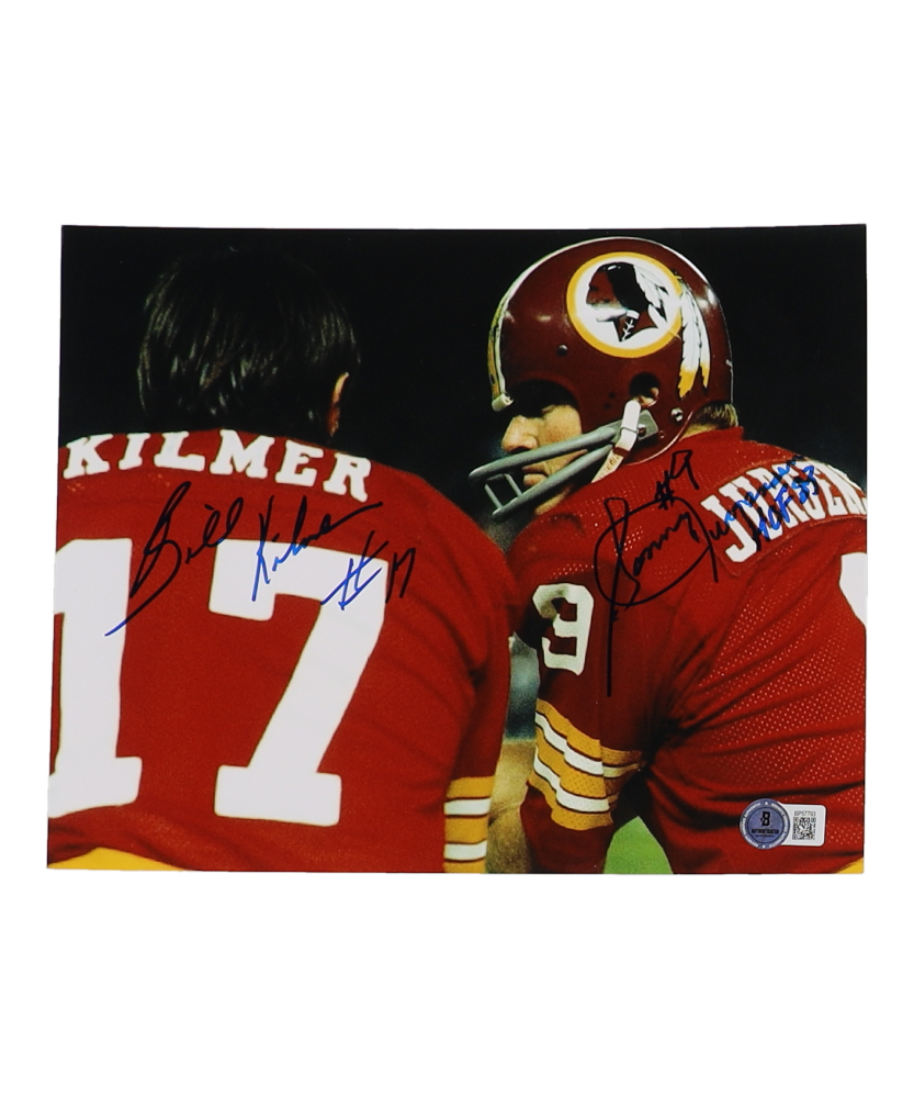 Sonny Jurgensen & Billy Kilmer Signed Redskins 8x10 Photo Inscribed ...