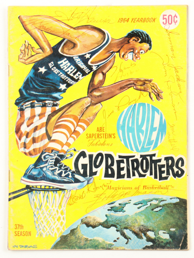 1964 Harlem Globetrotters Yearbook Signed By (8) with Meadowlark Lemon ...