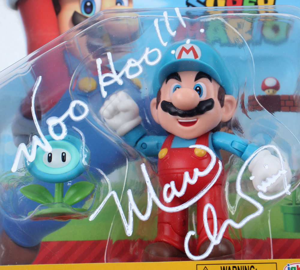 Charles Martinet Signed "Super Mario" Mario With Ice Flower Mini Action ...