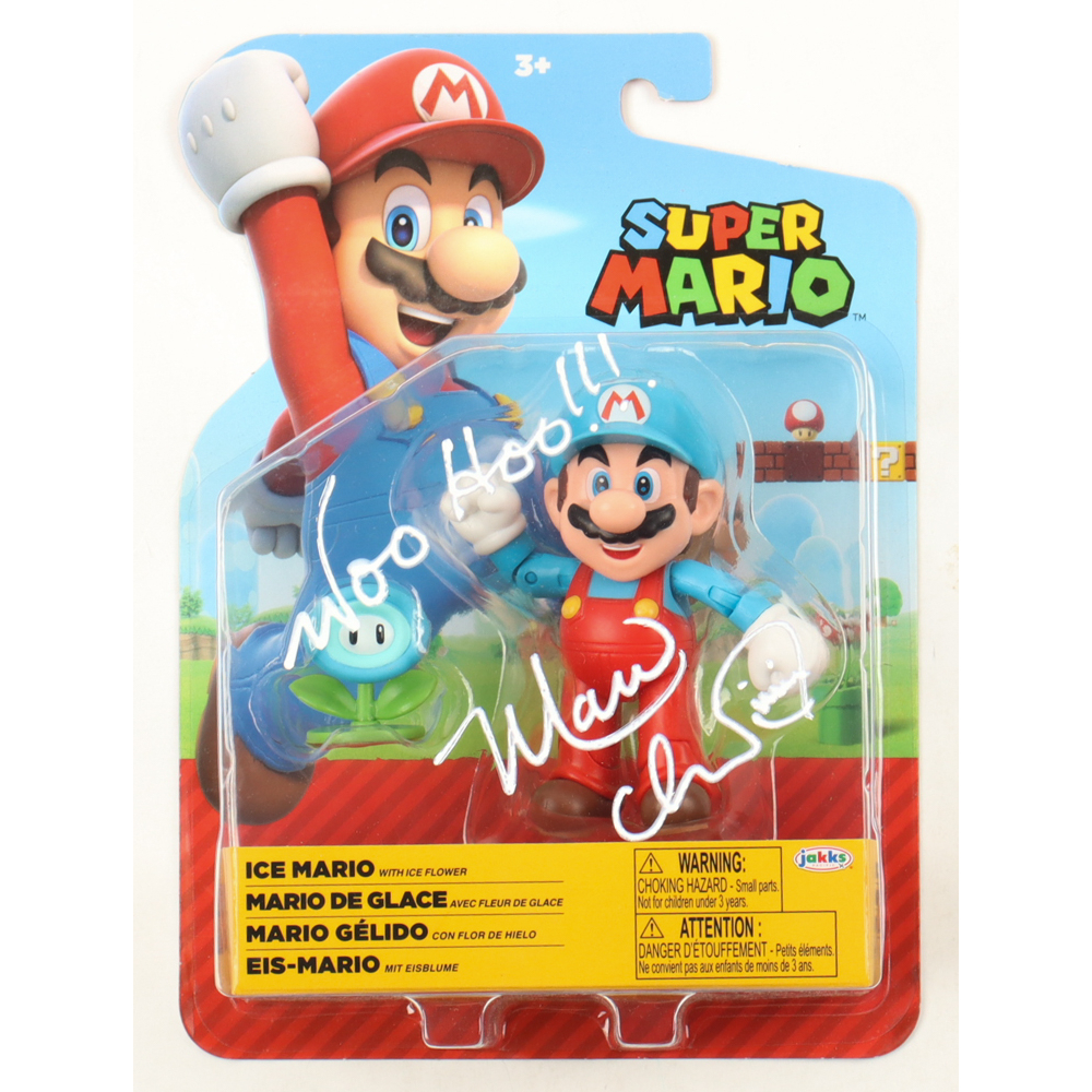 Charles Martinet Signed "Super Mario" Mario With Ice Flower Mini Action ...