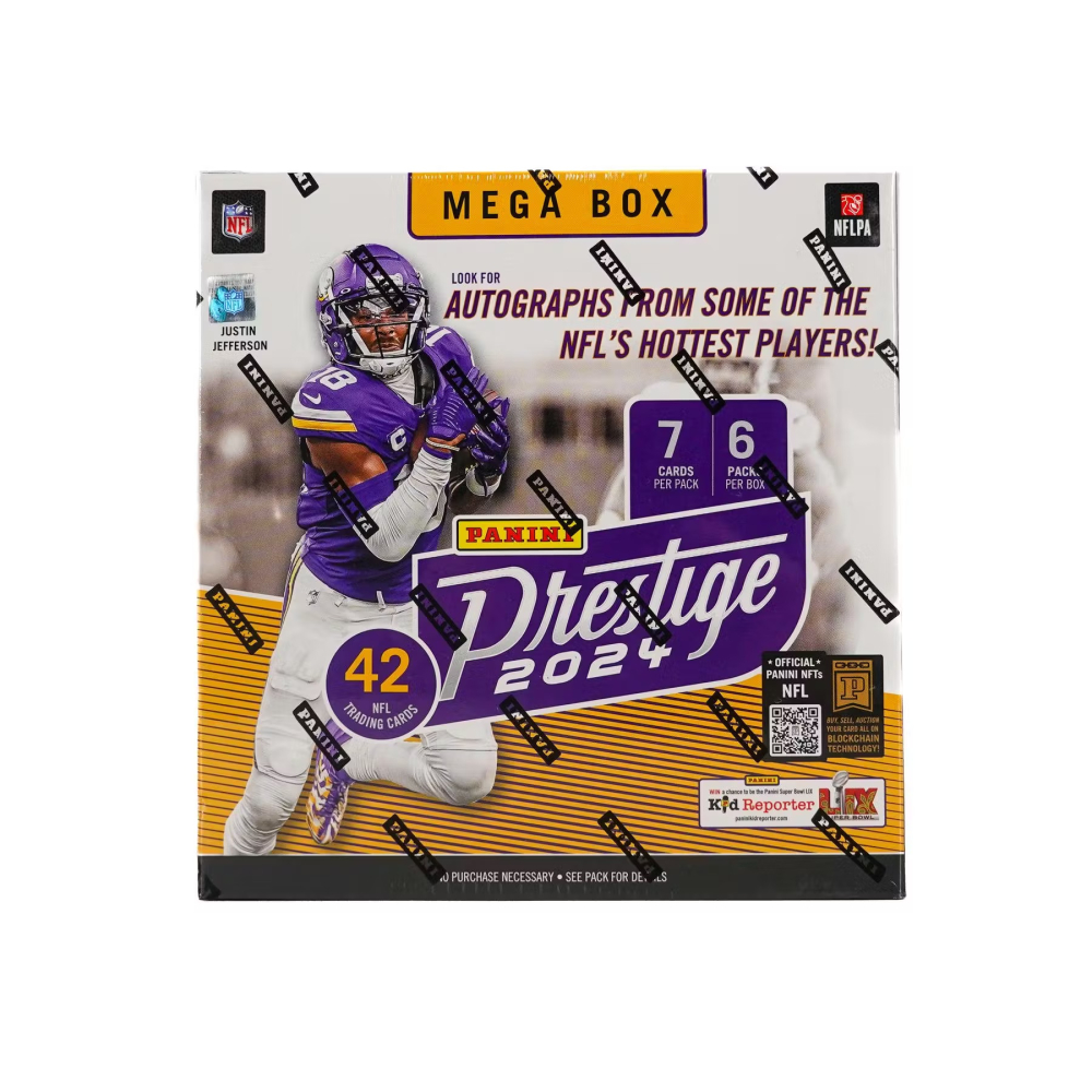 2024 Panini Prestige Football Mega Box (Hyper Parallels) With (6) Packs ...