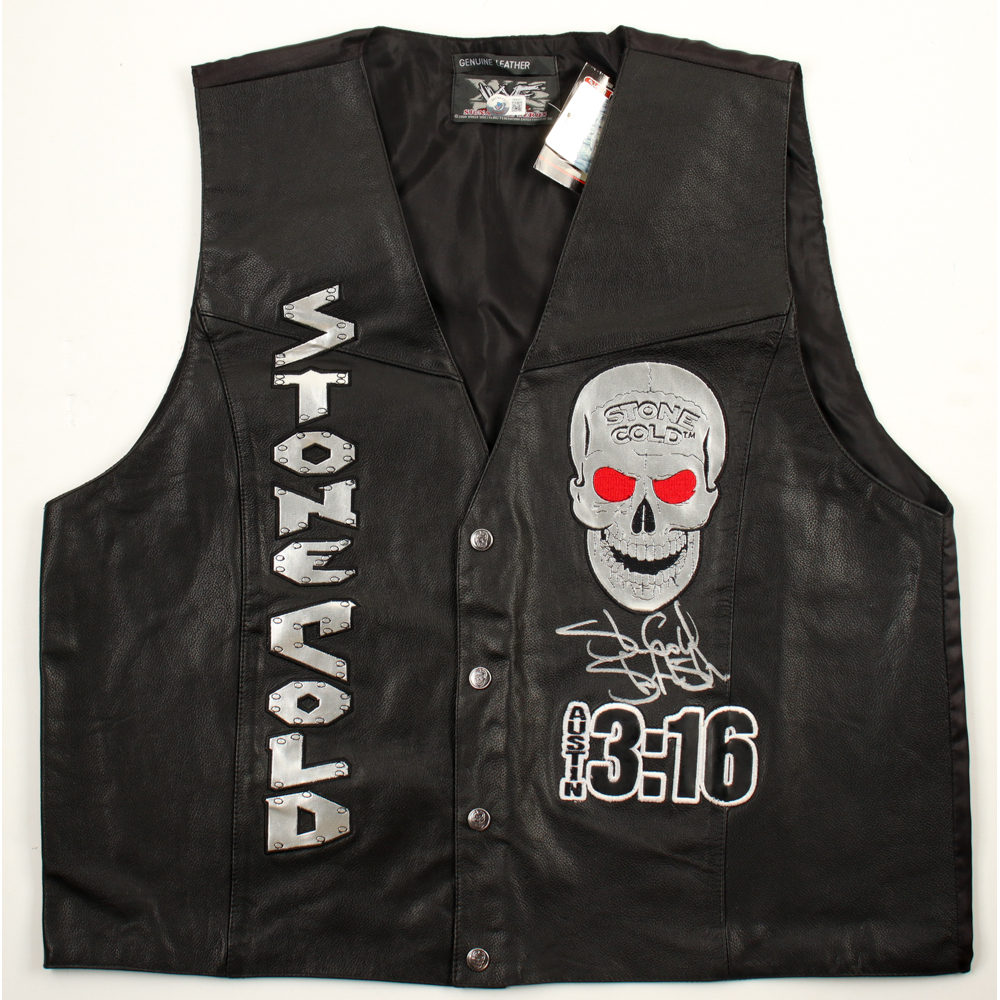 Stone Cold Steve Austin Signed Leather Vest (Beckett) | Pristine Auction