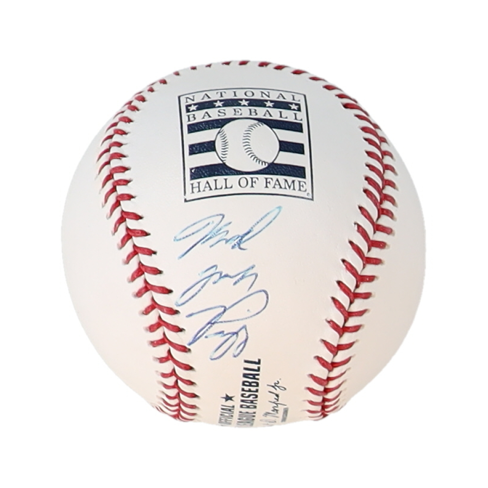 Mike Joseph Piazza Signed Hall of Fame Logo OML Baseball (PSA ...