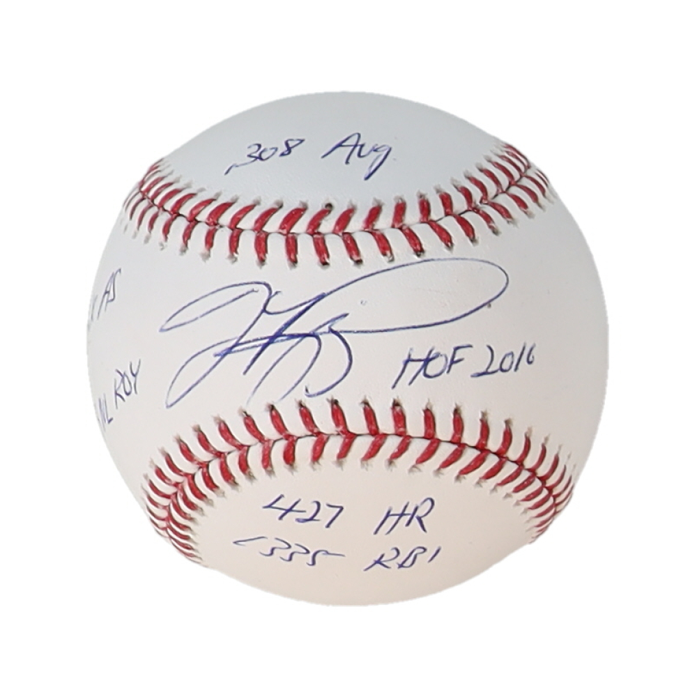 Mike Piazza Signed LE OML Baseball with Multiple Career Stat ...