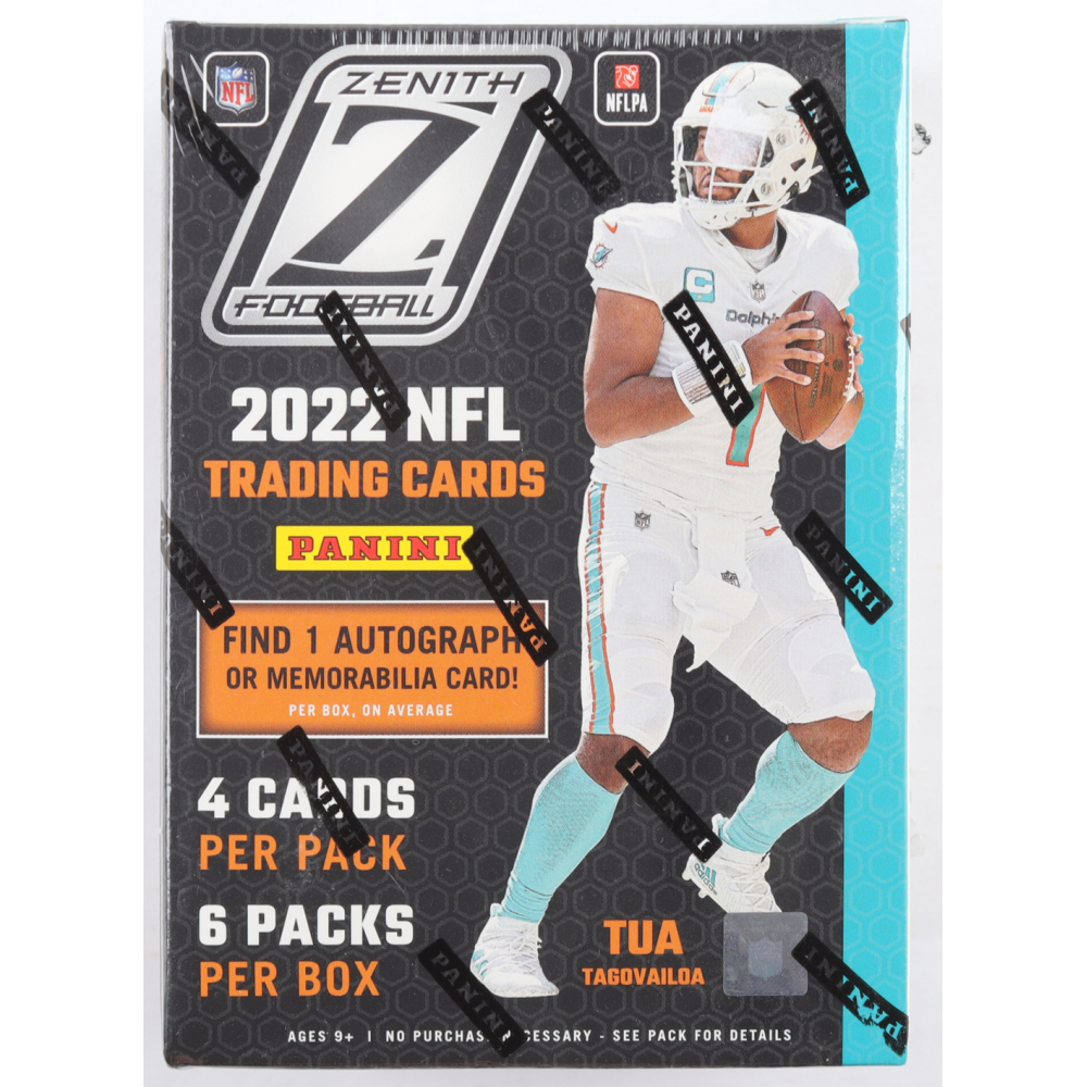 2022 Panini Zenith Football Blaster Box with (6) Packs | Pristine Auction