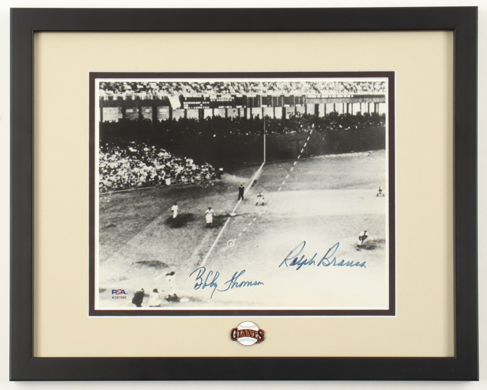 Bobby Thomson & Ralph Branca Signed "Shot Heard Around The World ...
