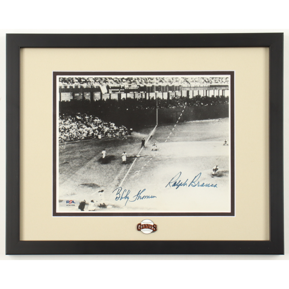 Bobby Thomson & Ralph Branca Signed "Shot Heard Around The World ...