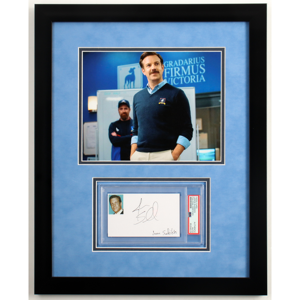 Jason Sudeikis Signed "Ted Lasso" Custom Framed Cut Display (PSA ...