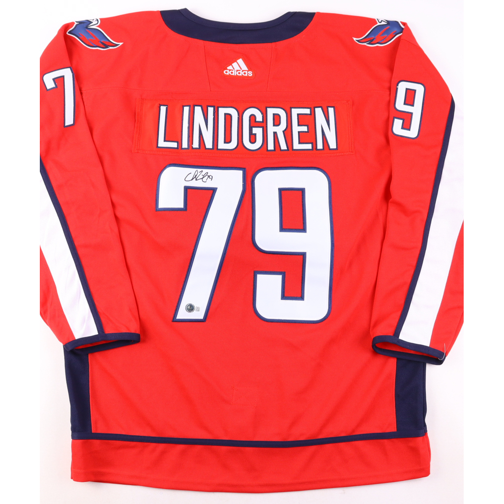 Charlie Lindgren Signed Jersey (Beckett) | Pristine Auction