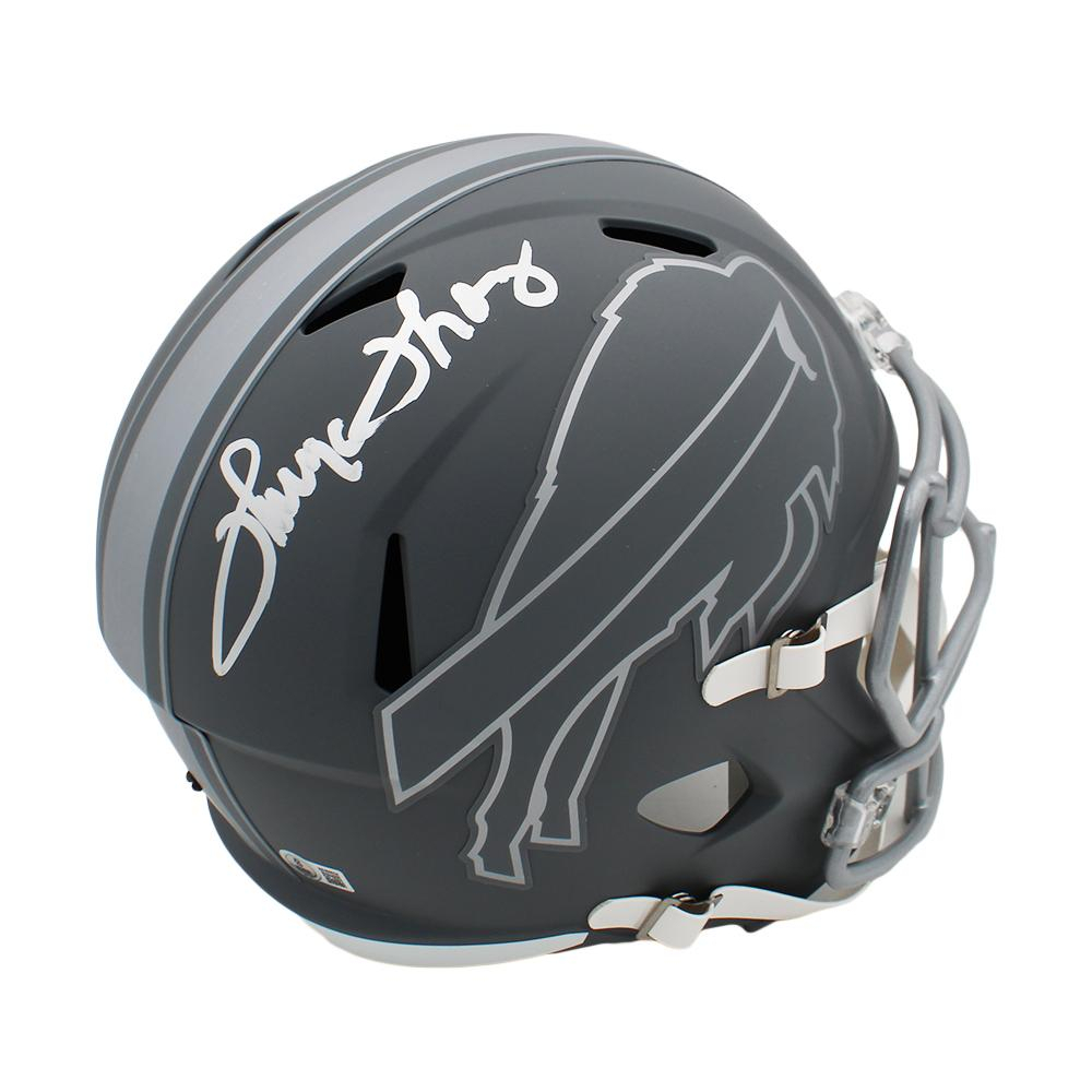 Thurman Thomas Signed Bills Full-Size Slate Alternate Speed Helmet ...