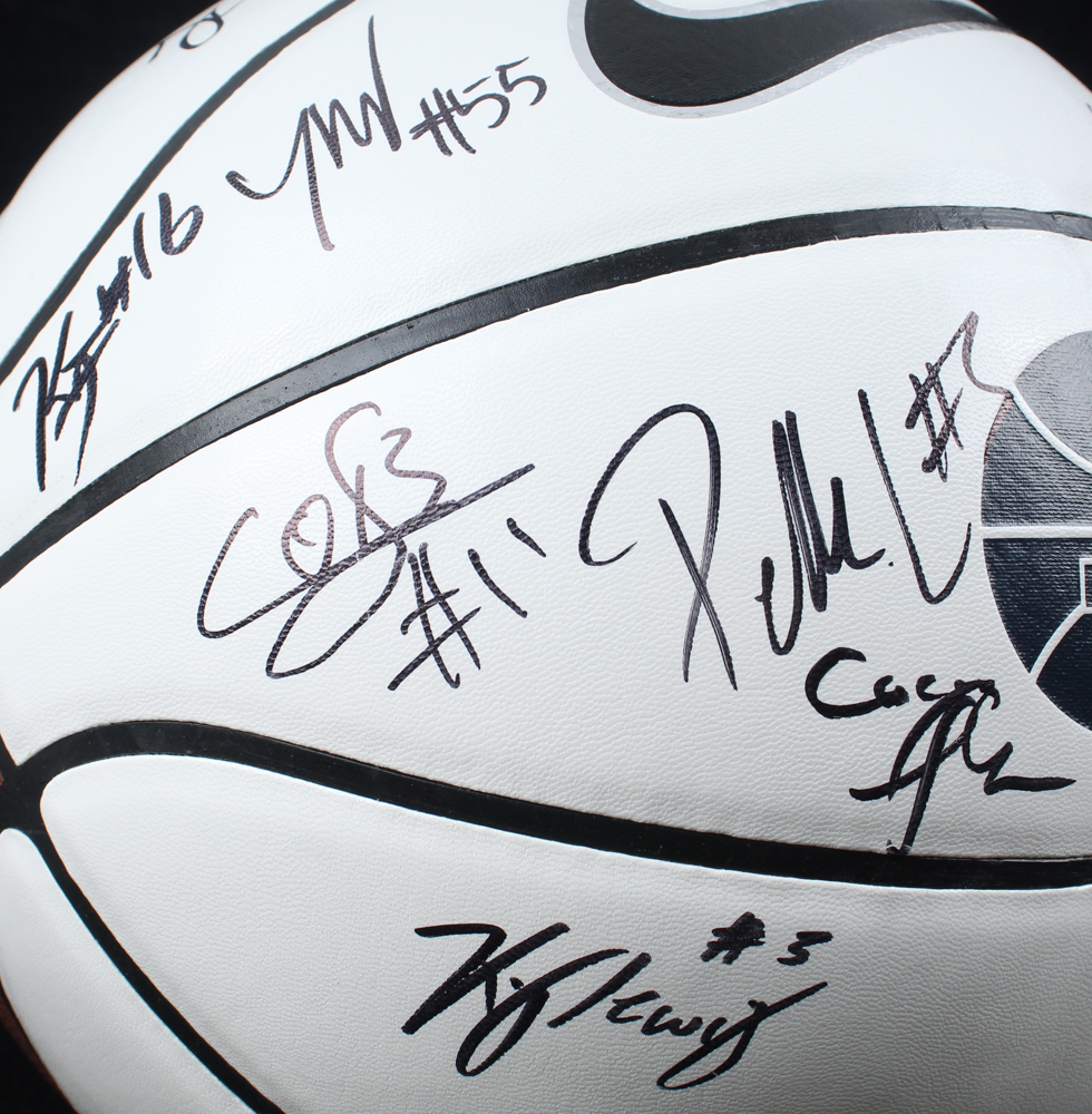 2023-24 Arizona Wildcats Logo Basketball Signed by (18) with Kylan ...