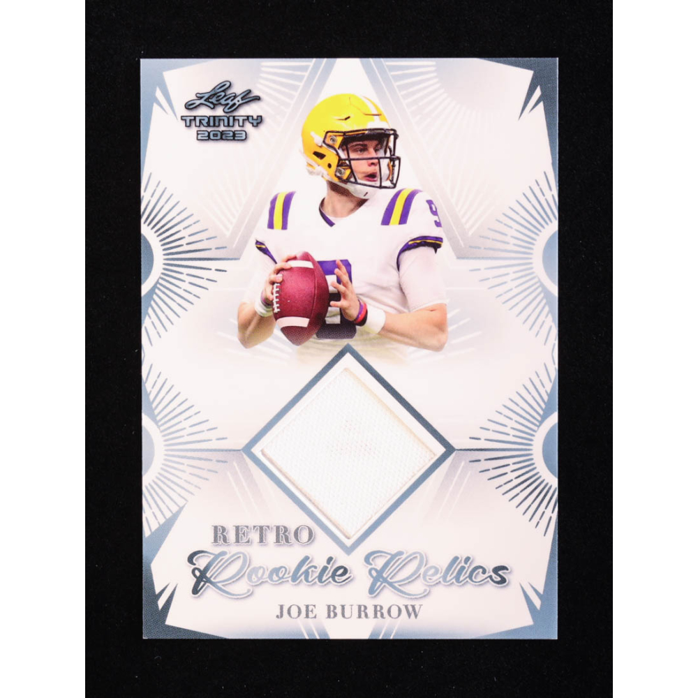 Joe Burrow 2023 Leaf Trinity Retro Rookie Relics #RRR3 | Pristine Auction