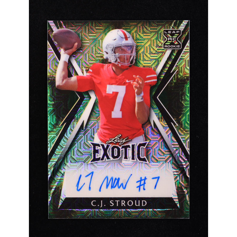 C.J. Stroud 2023 Leaf Exotic Mojo Chameleon #BACJS RC #1/5 | Pristine ...