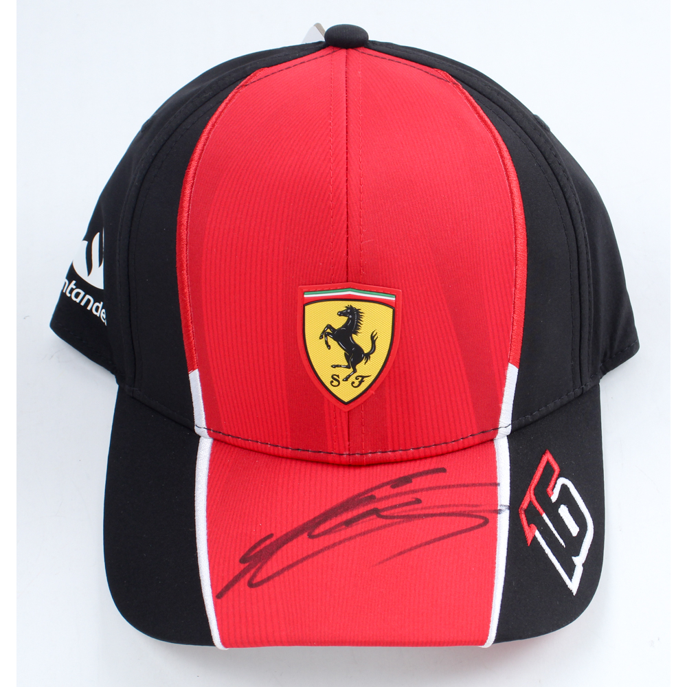 Charles Leclerc Signed Ferrari Racing F1 Hat (JSA) | Pristine Auction