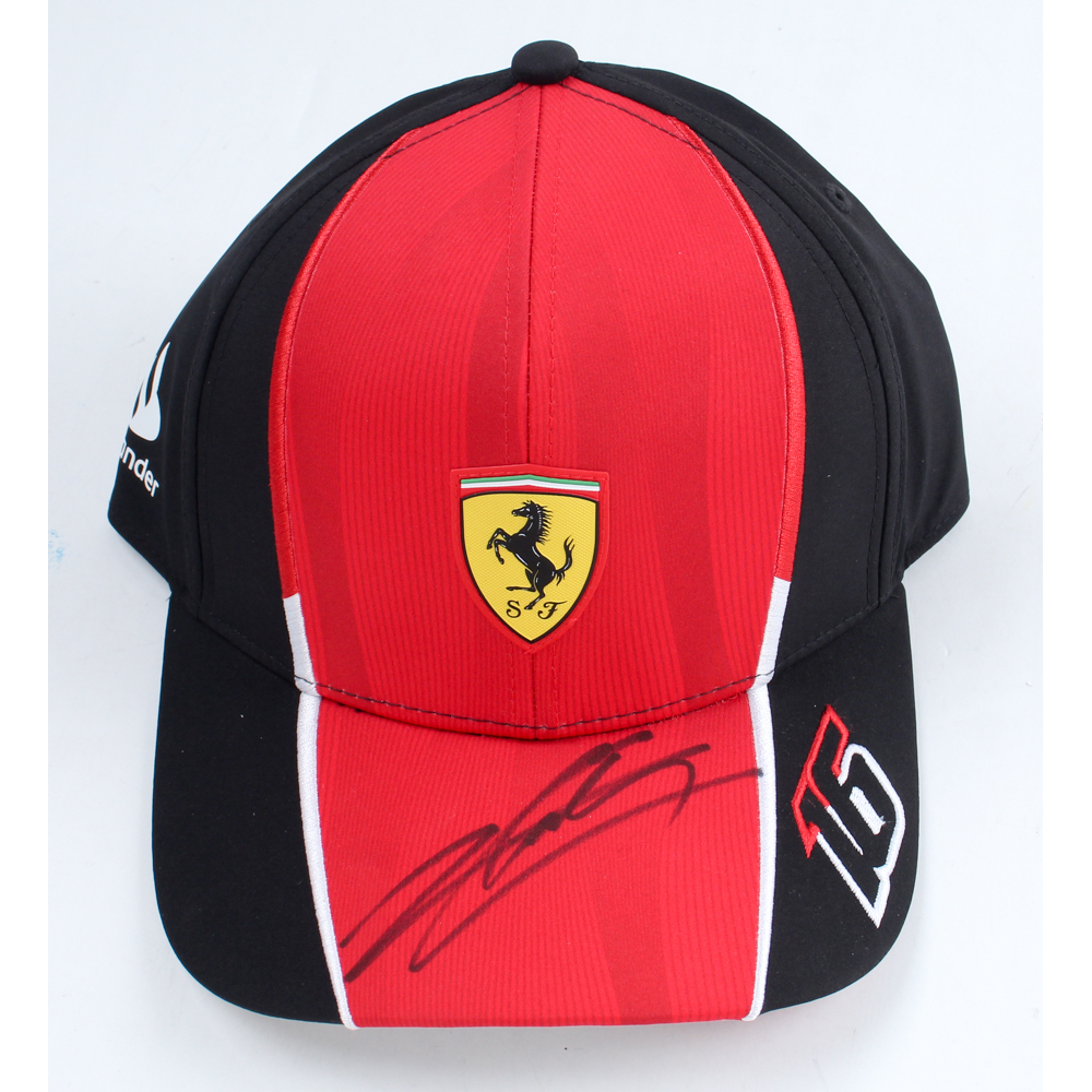 Charles Leclerc Signed Ferrari Racing F1 Hat (JSA) | Pristine Auction