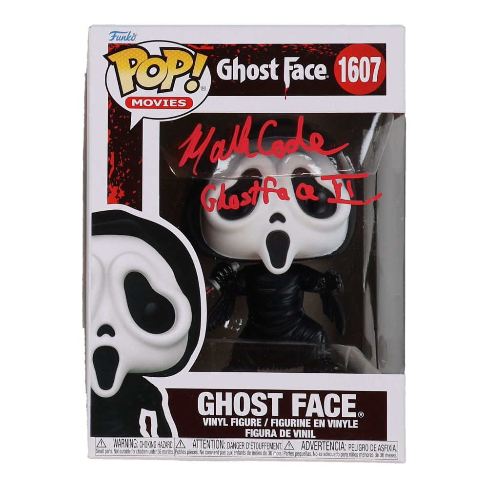 Mathieu Coderre Signed "Ghost Face" #1607 Ghost Face Funko Pop! Vinyl ...