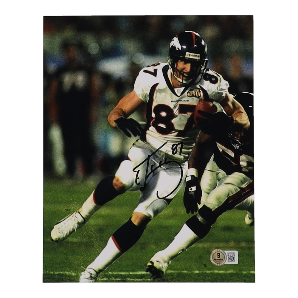 Ed McCaffrey Signed Broncos 8x10 Photo (Beckett) | Pristine Auction