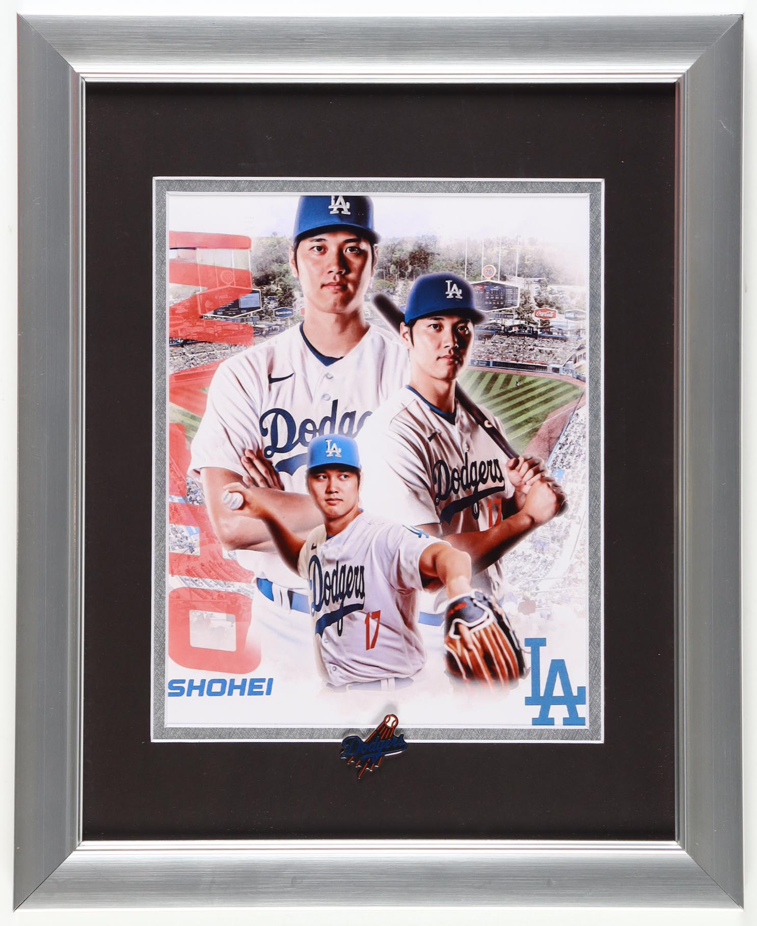 Shohei Ohtani Dodgers Custom Framed Photo Display with Dodgers Pin ...