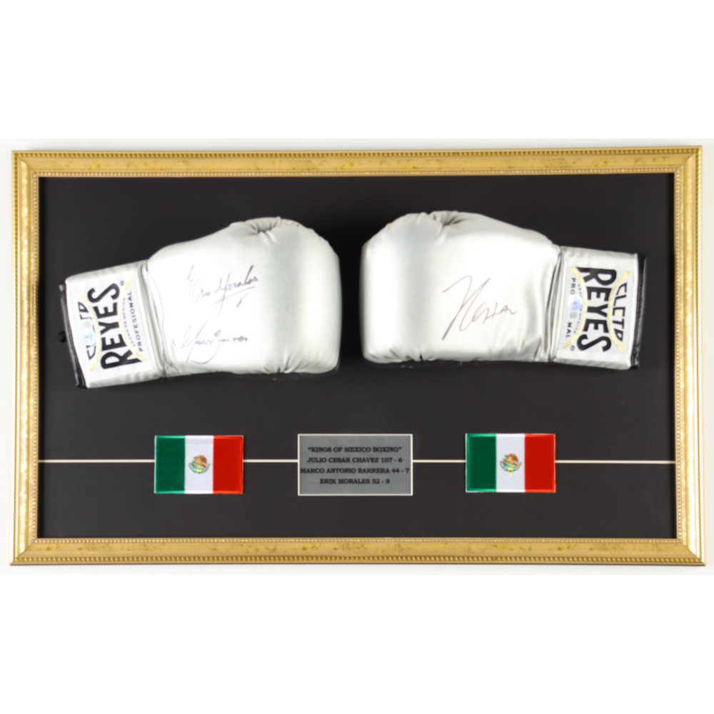 Julio Cesar Chavez, Marco Antonio Barrera & Erik Morales Signed "Kings ...