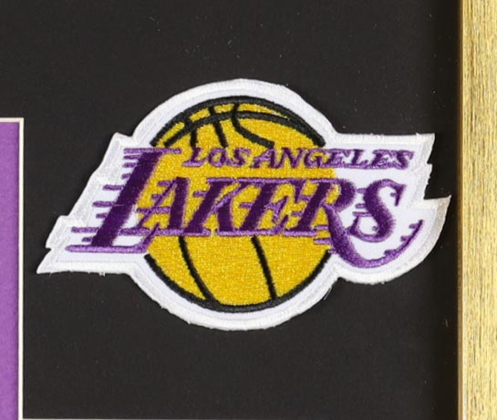 Kobe Bryant Custom Framed Jersey Display With 2004 NBA Finals Pin & (2 ...