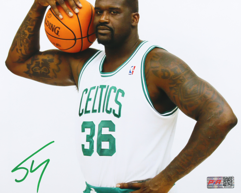 Shaquille O'Neal Signed Celtics 8x10 Photo (PIA) | Pristine Auction