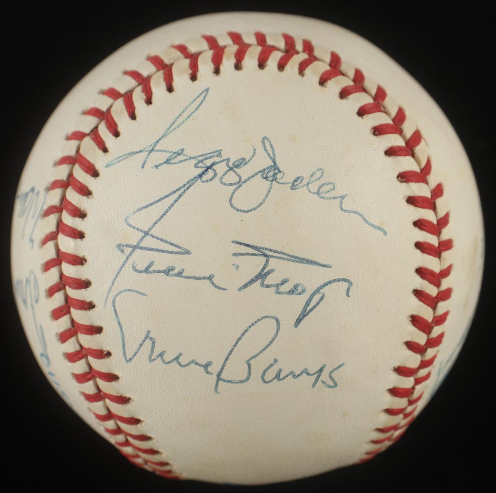 "500 Home Run Club" OAL Baseball Signed By (9) With Willie Mays, Hank ...