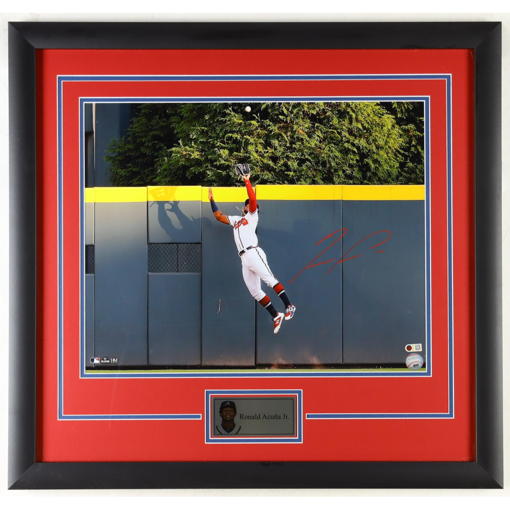 Ronald Acuna Jr. Signed Braves Custom Framed Photo Display (Acuna ...