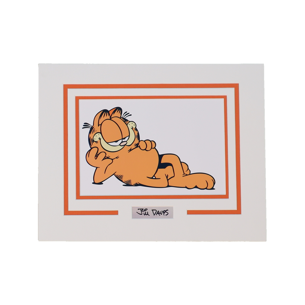 Jim Davis Signed "Garfield" Custom Lithograph Display (AutographCOA ...