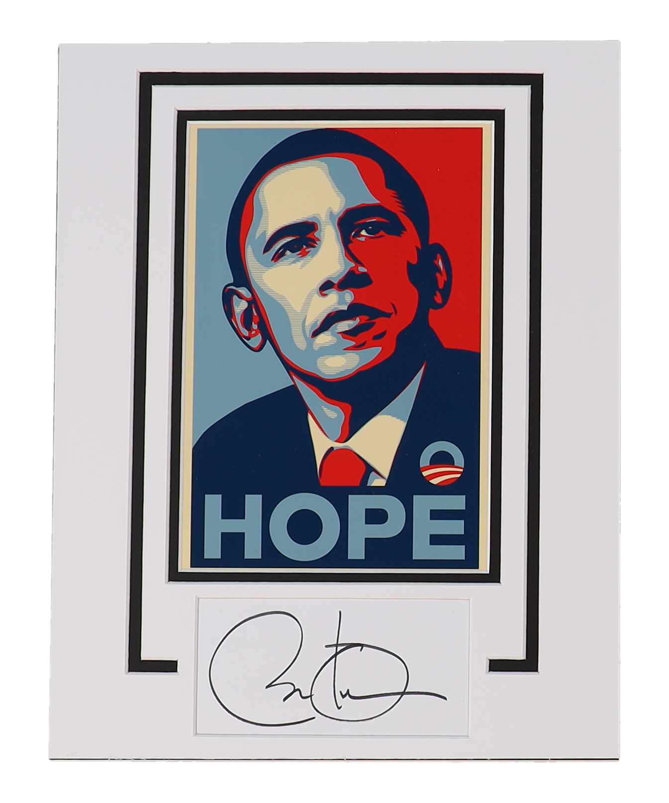Barack Obama Signed Custom Lithograph Display (AutographCOA) | Pristine ...