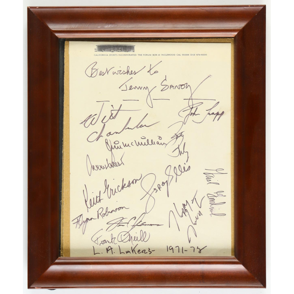 Wilt Chamberlain, Jerry West, Pat Riley, Gail Goodrich | 1971-71 Lakers ...