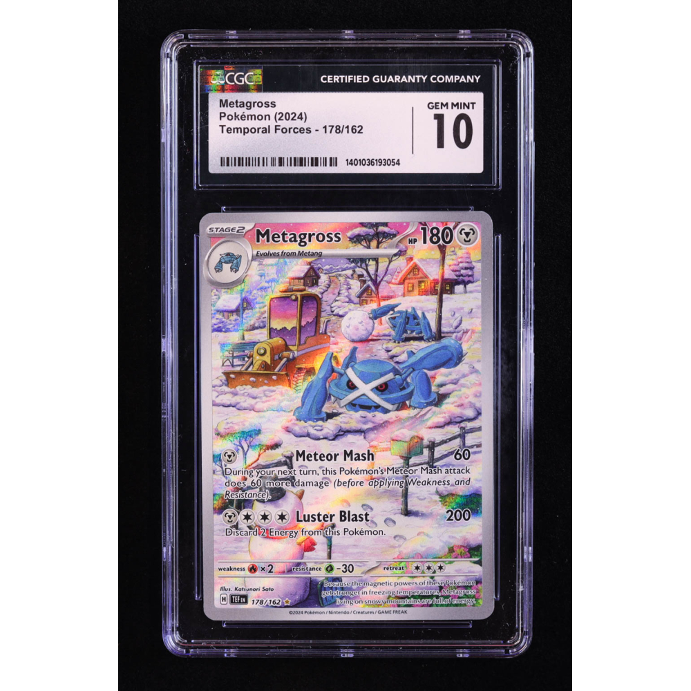 Metagross 2024 Pokemon Temporal Forces #178 (CGC 10) | Pristine Auction