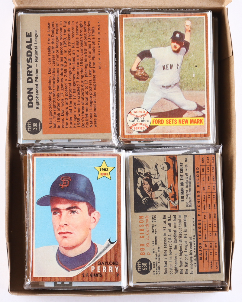 1962 Topps Baseball Cello Fun Pack Vending Box with (20) Packs ...
