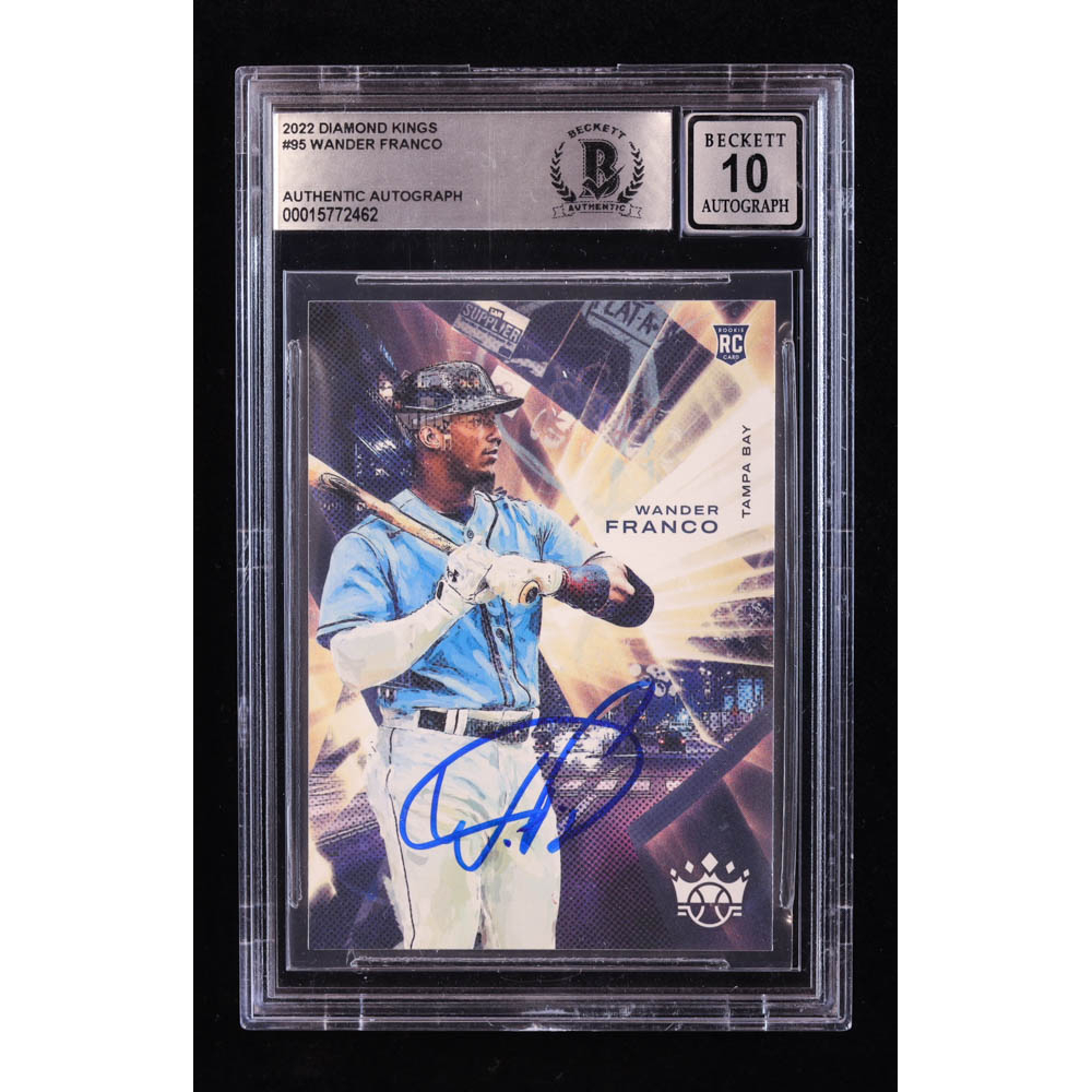Wander Franco Signed 2022 Diamond Kings #95 RC (BGS | Autograph Graded ...
