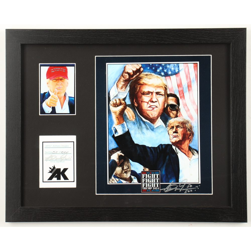 Donald Trump LE Custom Framed Print Display by Anthony Douglas ...