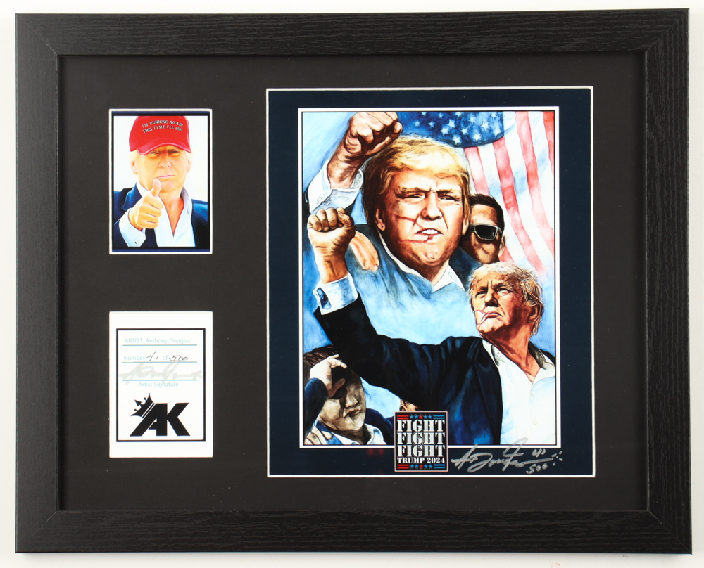 Donald Trump LE Custom Framed Print Display by Anthony Douglas ...
