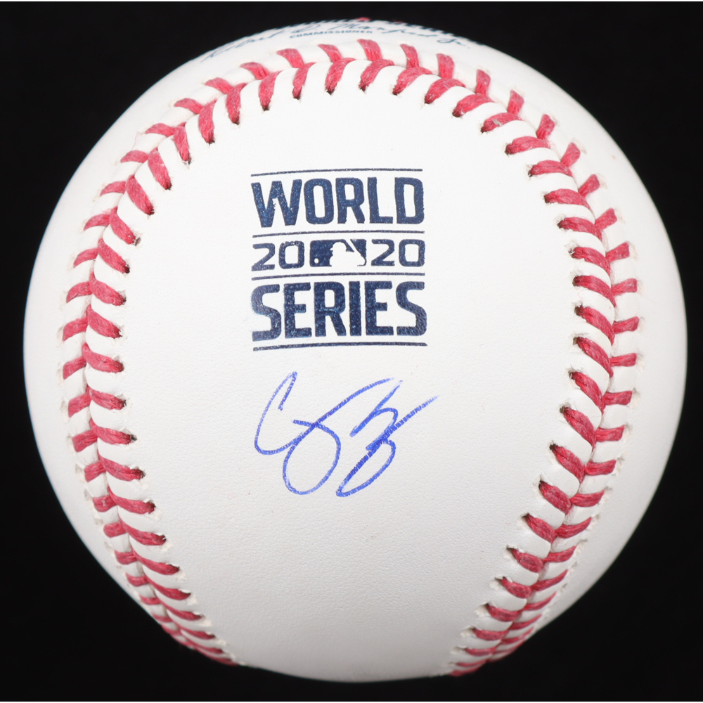 Corey Seager Signed 2023 World Series Logo Baseball (MLB & Fanatics ...
