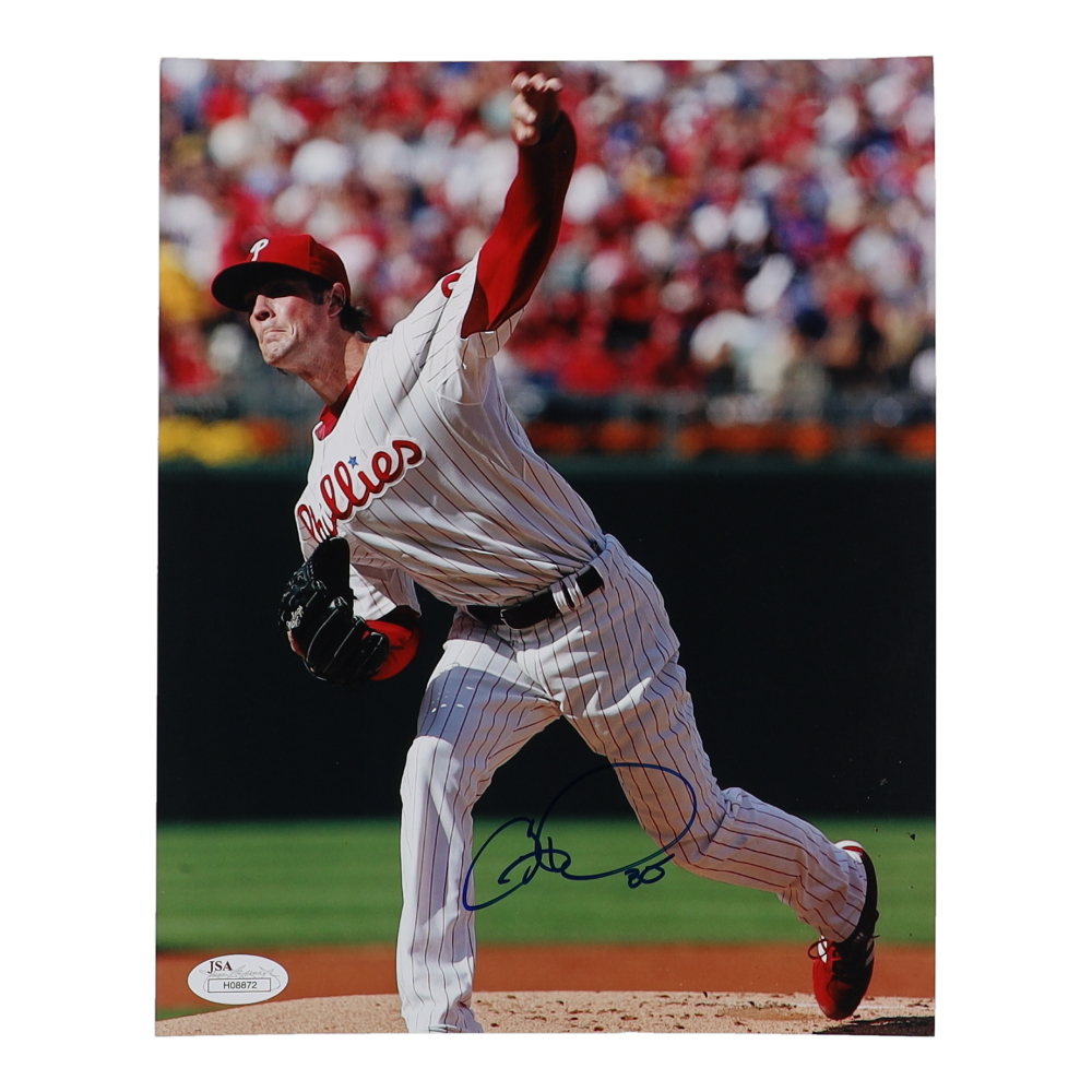 Cole Hamels Signed Phillies 8x10 Photo (JSA) | Pristine Auction