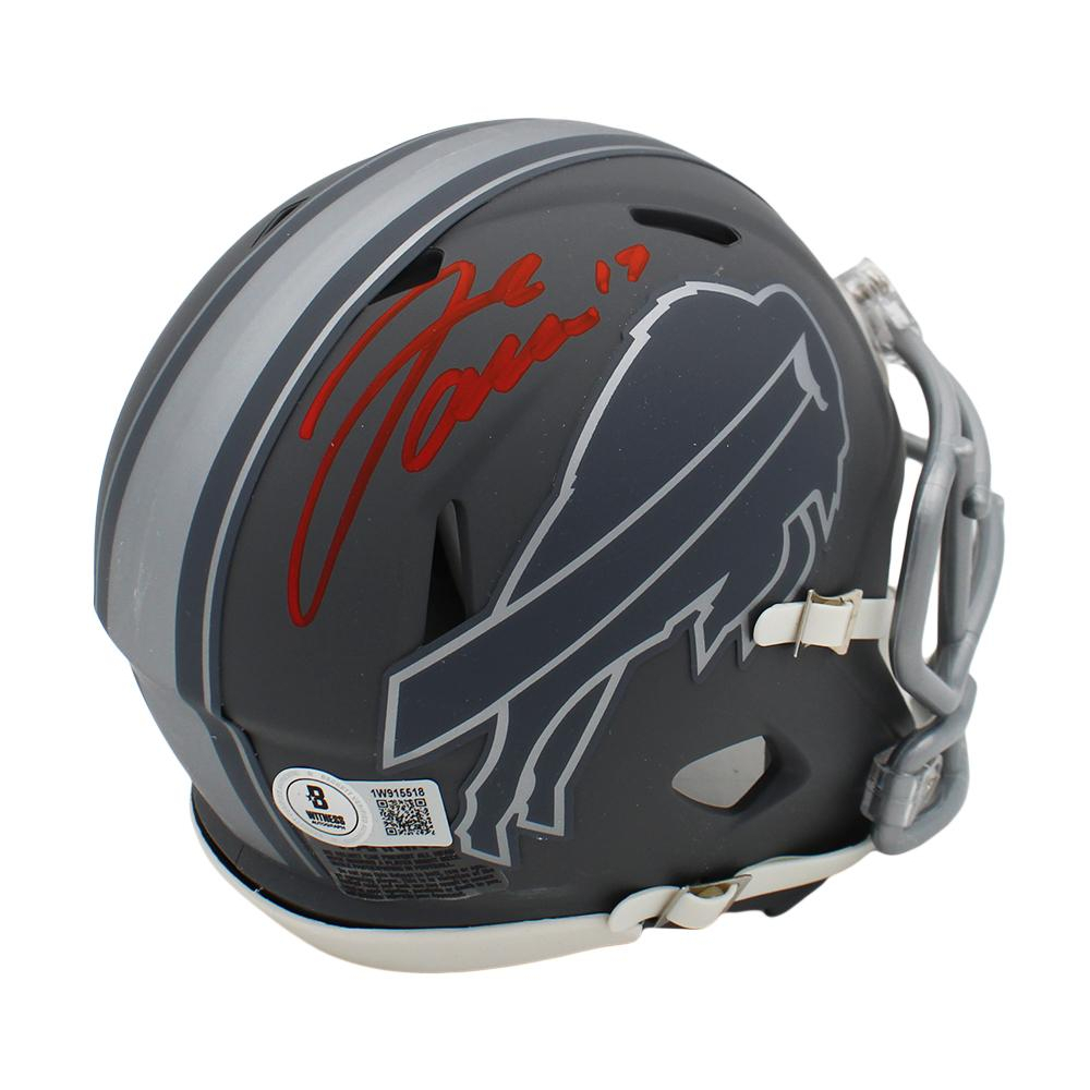 Josh Allen Signed Bills Slate Alternate Speed Mini Helmet (Beckett ...