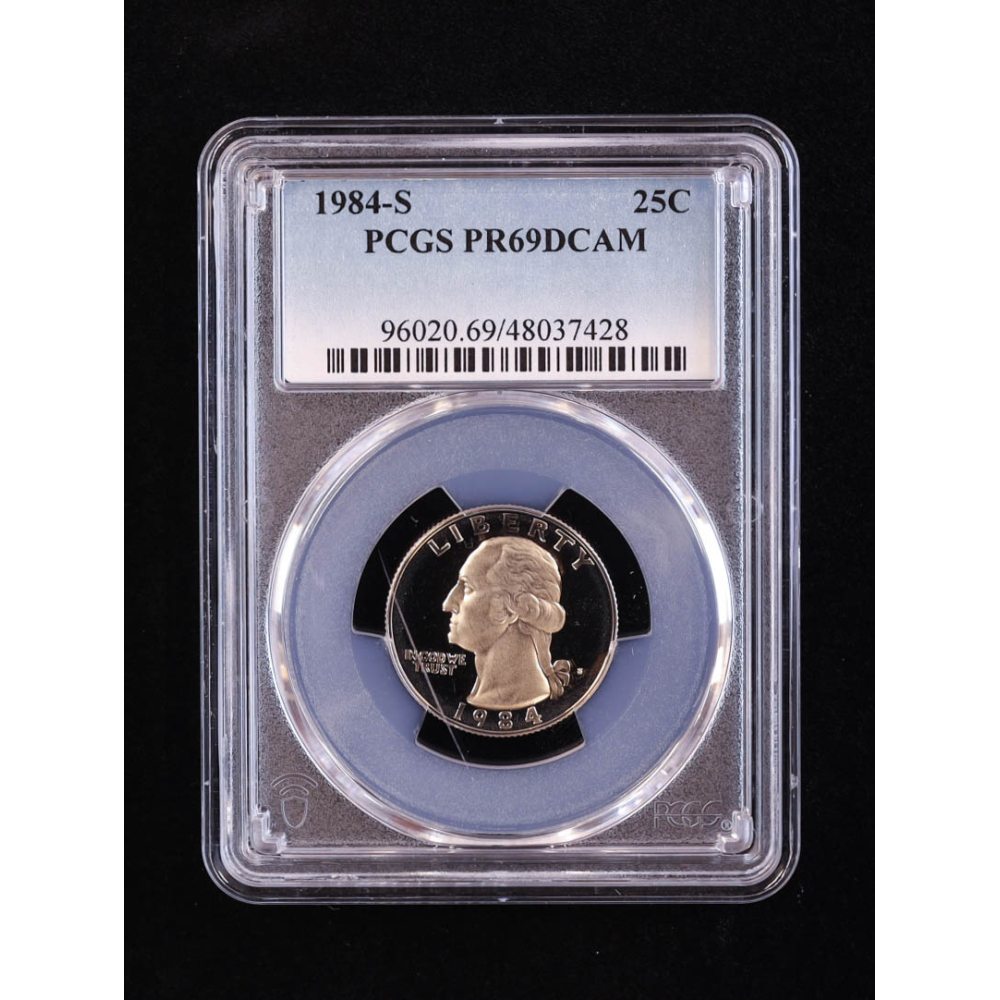1984-S Washington Quarter - Deep Cameo Proof (PCGS PR69DCAM) | Pristine ...