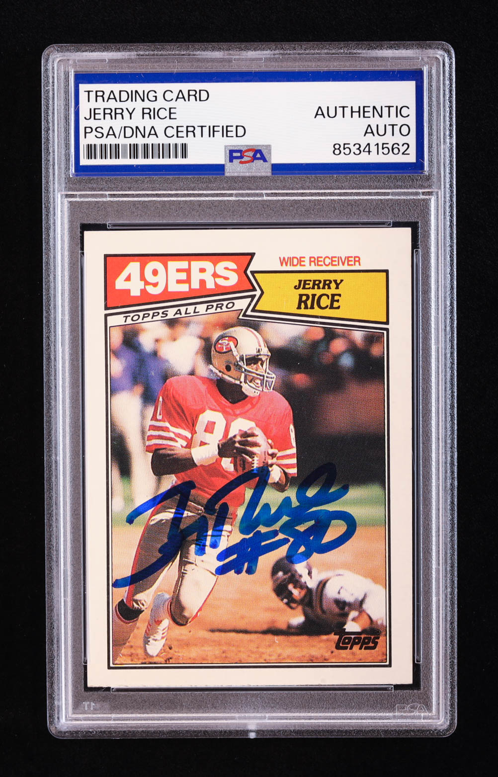 Jerry Rice Signed 1987 Topps #115 AP (PSA) | Pristine Auction